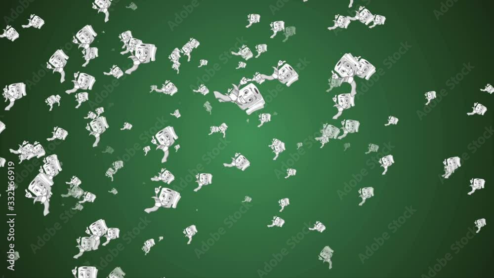 Toilet Roll illustration background animation. Toilet paper emoji ...