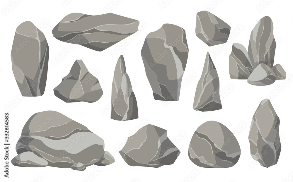Types Of Rocks Clipart