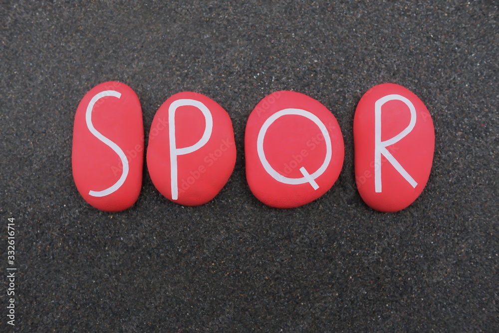 SPQR, an abbreviation for Senatus Populusque Romanus, The Senate and ...