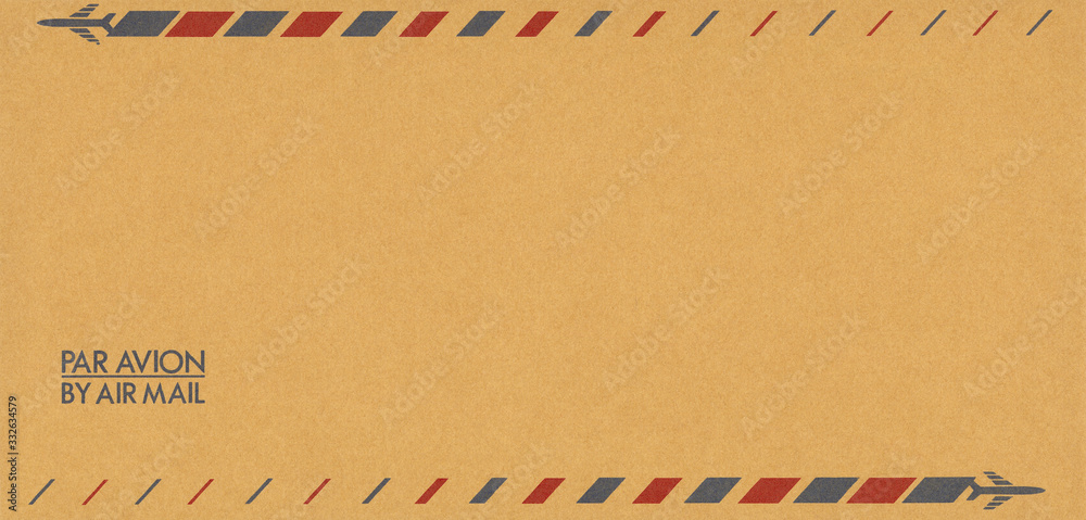 Luftpost airmail Umschlag envelope vintage retro blank blanco air mail ...