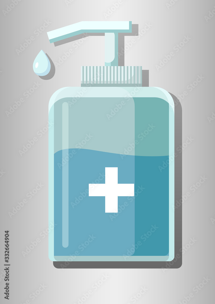 Disinfectant sign. Vector illustration. Stock Vector | Adobe Stock