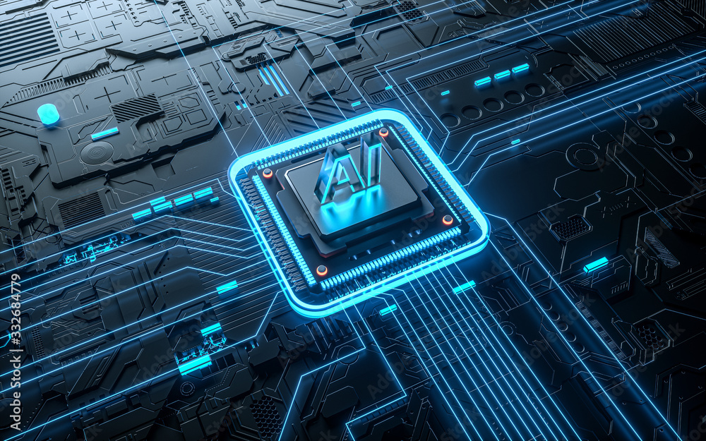 Technology chip Stock Illustration | Adobe Stock