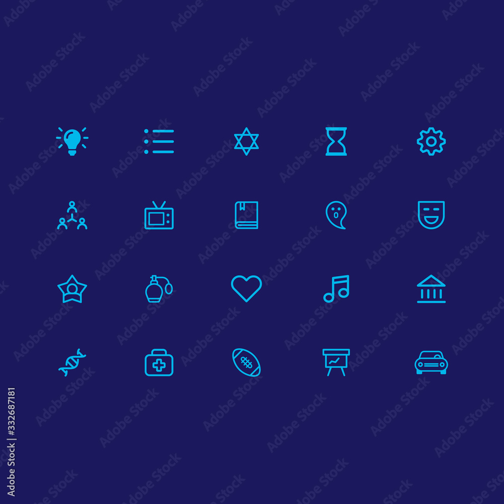 category icons ui design app vector Isolated image Stock Vector | Adobe ...