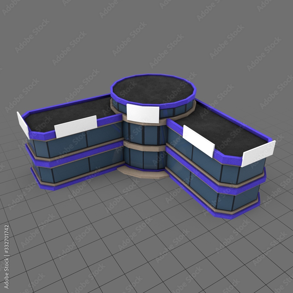 Store building Stock 3D asset | Adobe Stock