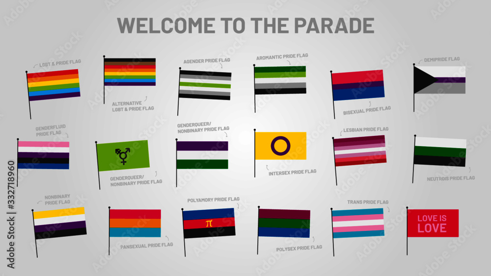 Queer / Pride Flags Stock Vector | Adobe Stock