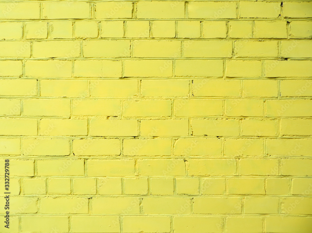 yellow brick wall background Stock Photo | Adobe Stock