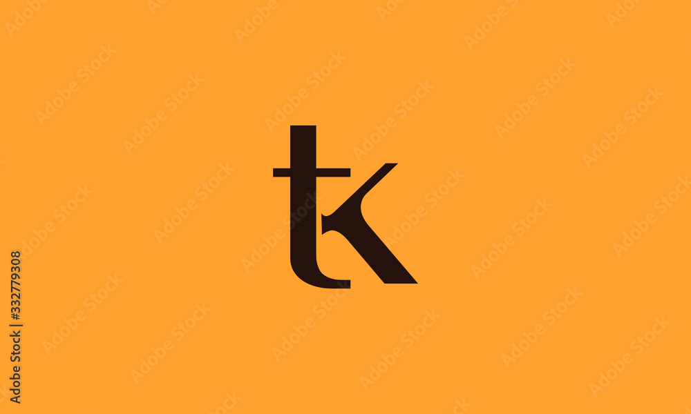 TK Letter Logo Alphabet Design Template Vector Stock Vector | Adobe Stock