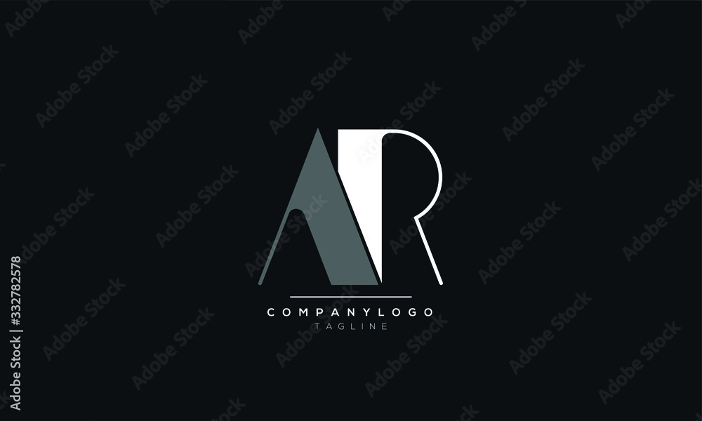 AR alphabet letter icon logo design Stock Vector | Adobe Stock