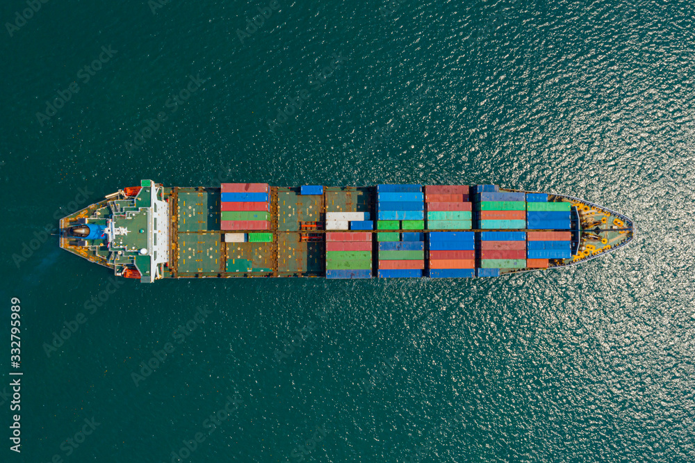 Container ship, Business logistic import-export transport international ...