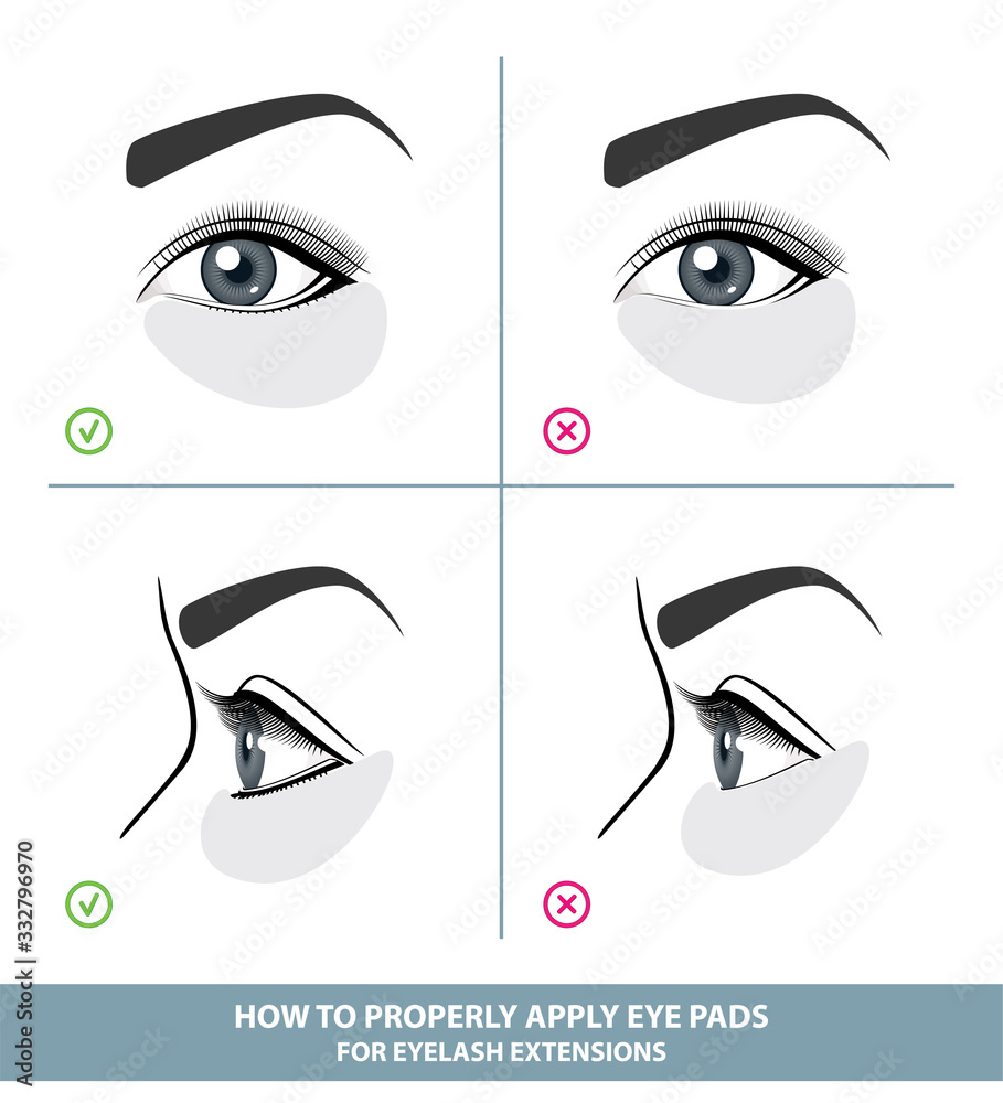 How to Apply Under Eye Patches and Protection Pads for Eyelash ...