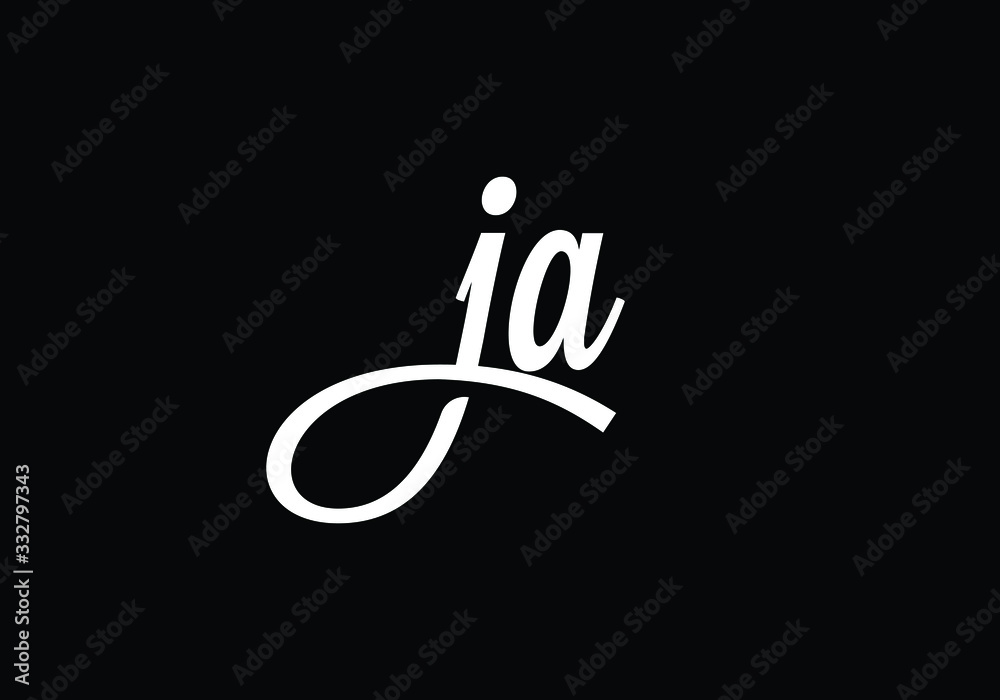 J A, JA Initial Letter Logo design vector template, Graphic Alphabet ...