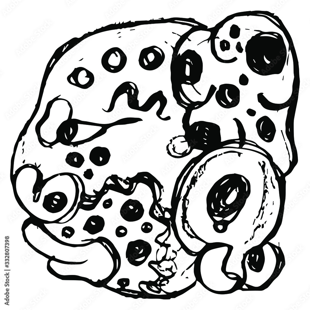 Stylized head of jaguar. Mayan hieroglyph. Native American tribal art ...