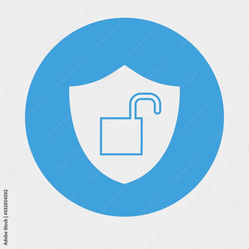 security bypass icon vector illustration and symbol for website and ...