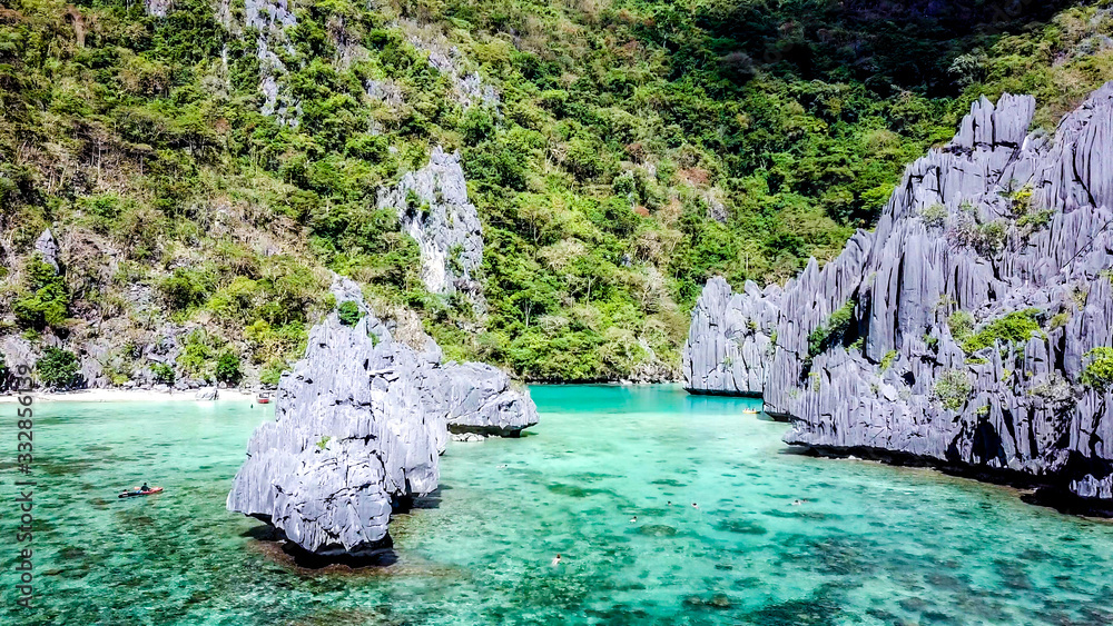 Coastal Scenery of El Nido, Palawan Island, The Philippines, a Popular ...