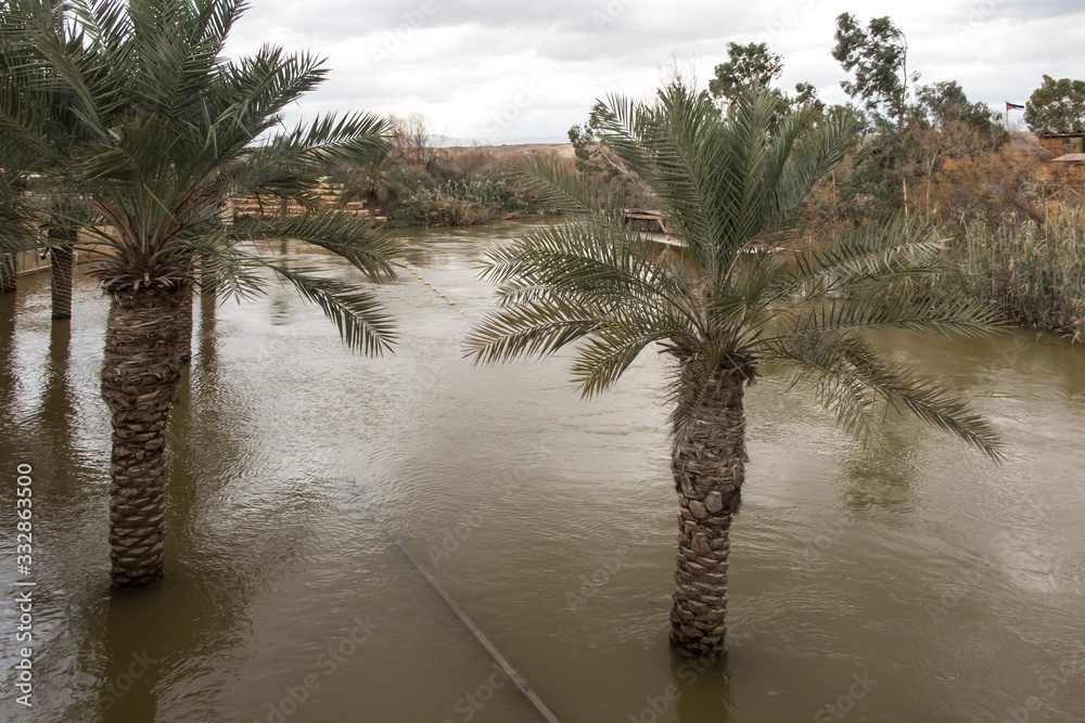 Foto Stock Qasr el Yahud near Jericho, according to tradition it is the ...