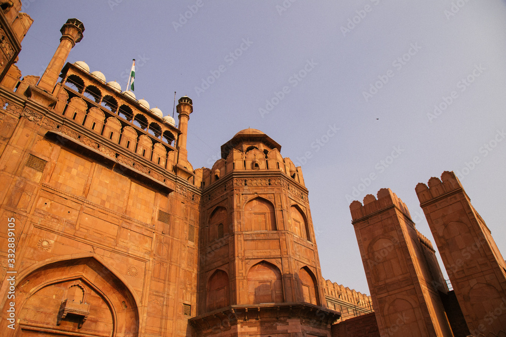 Foto de Main entrance of Red Fort building.The Red Fort is a historic ...