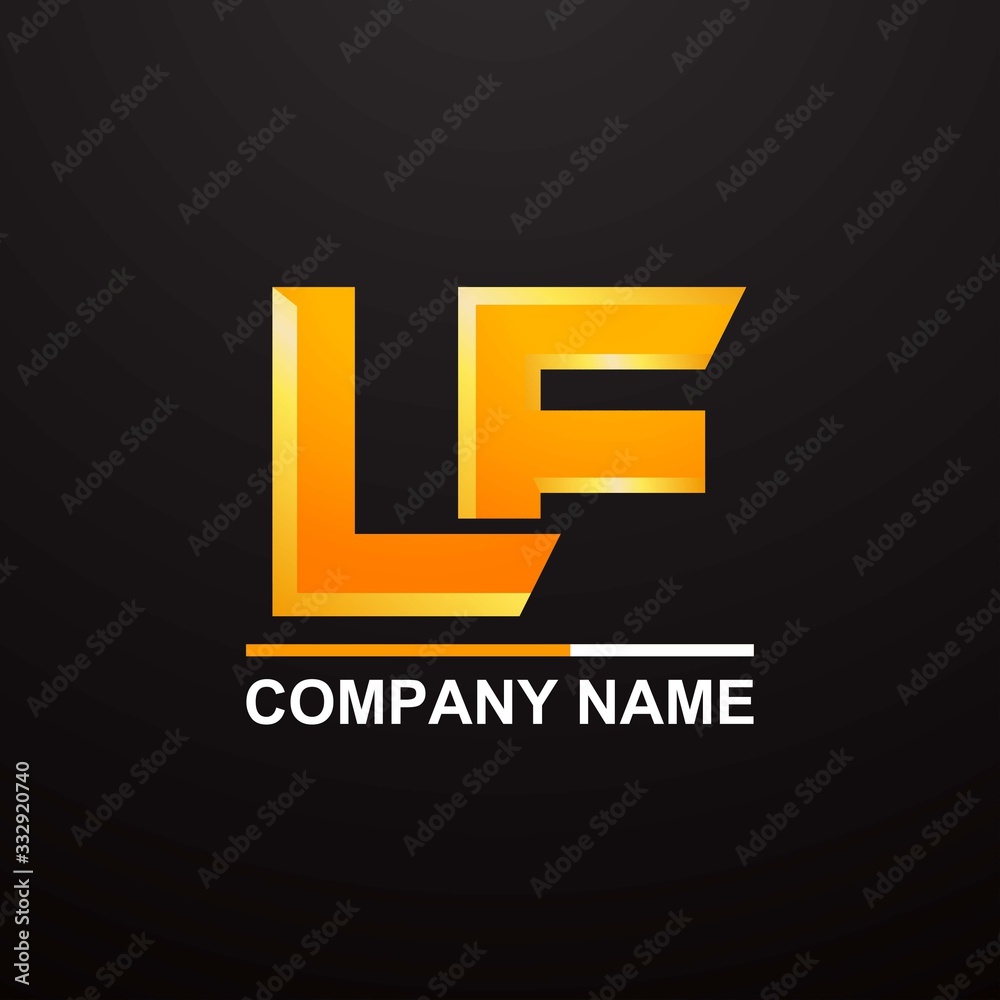 LF initial logo monogram designs modern templates sign, logo, abstract ...