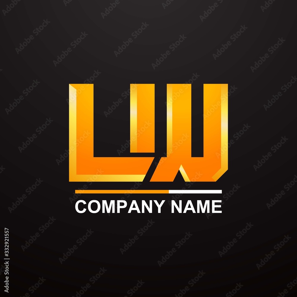 LW initial logo monogram designs modern templates sign, logo, abstract ...