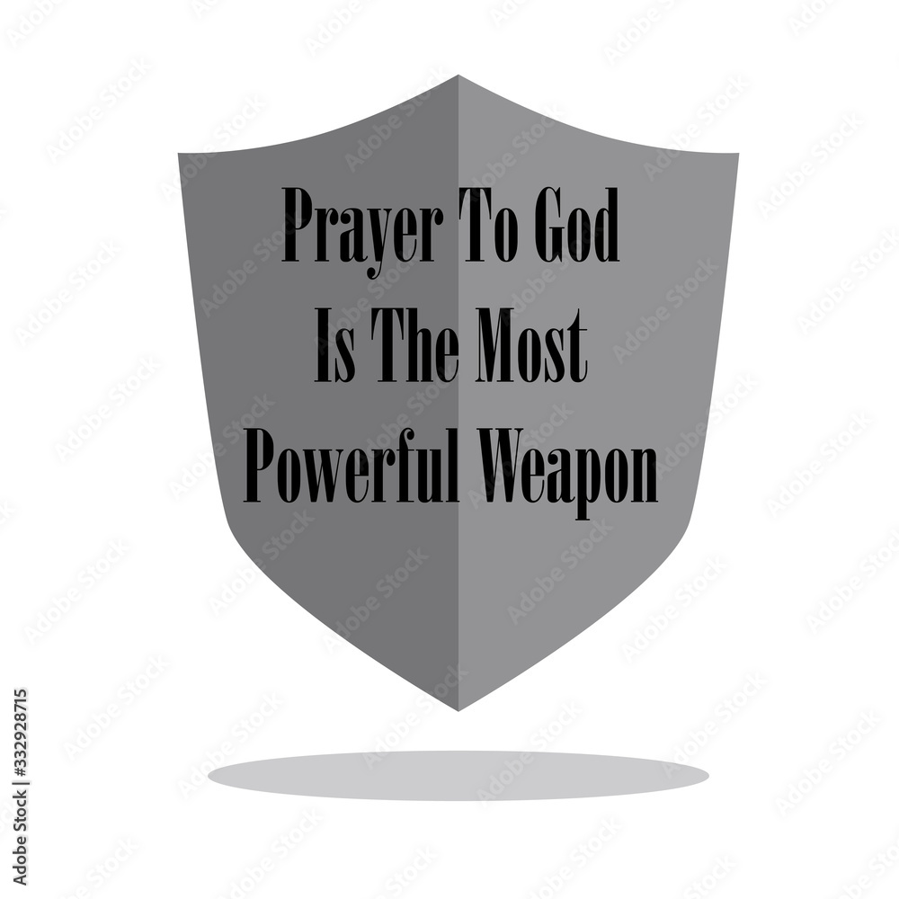 Hand lettering Prayer to God is the most powerful weapon . Bible verse ...