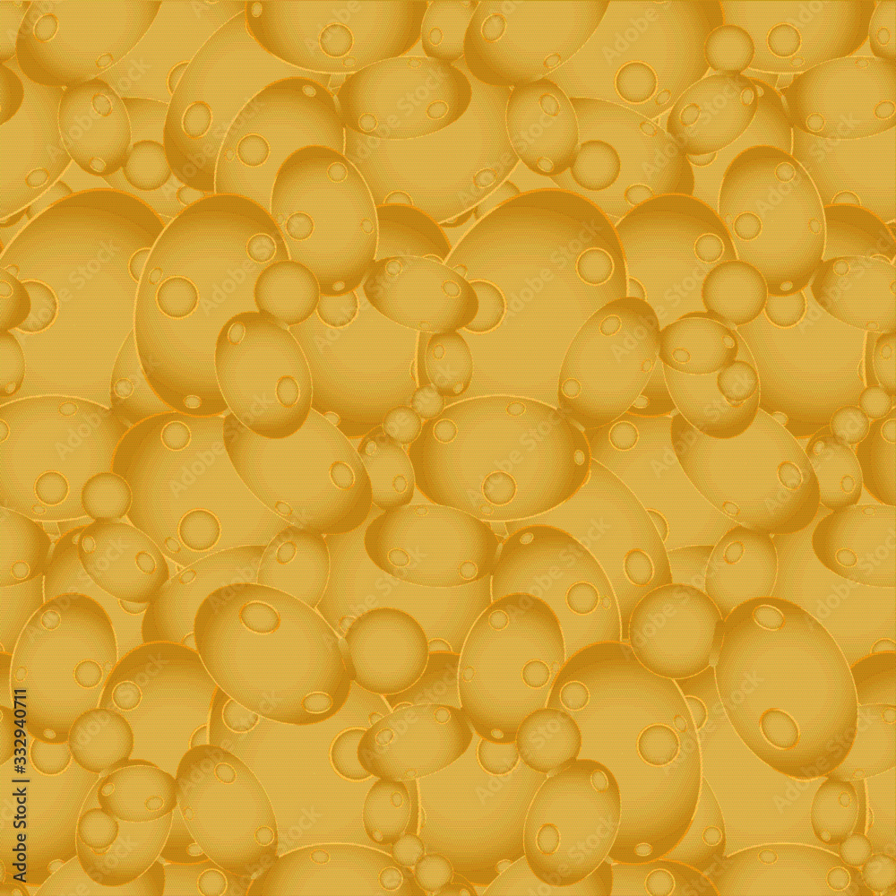 Yeast cell seamless pattern. Stock vector illustration food ingredient ...