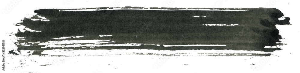 Brush paint strokes. Texture brushes and modern grunge brush lines. Ink ...