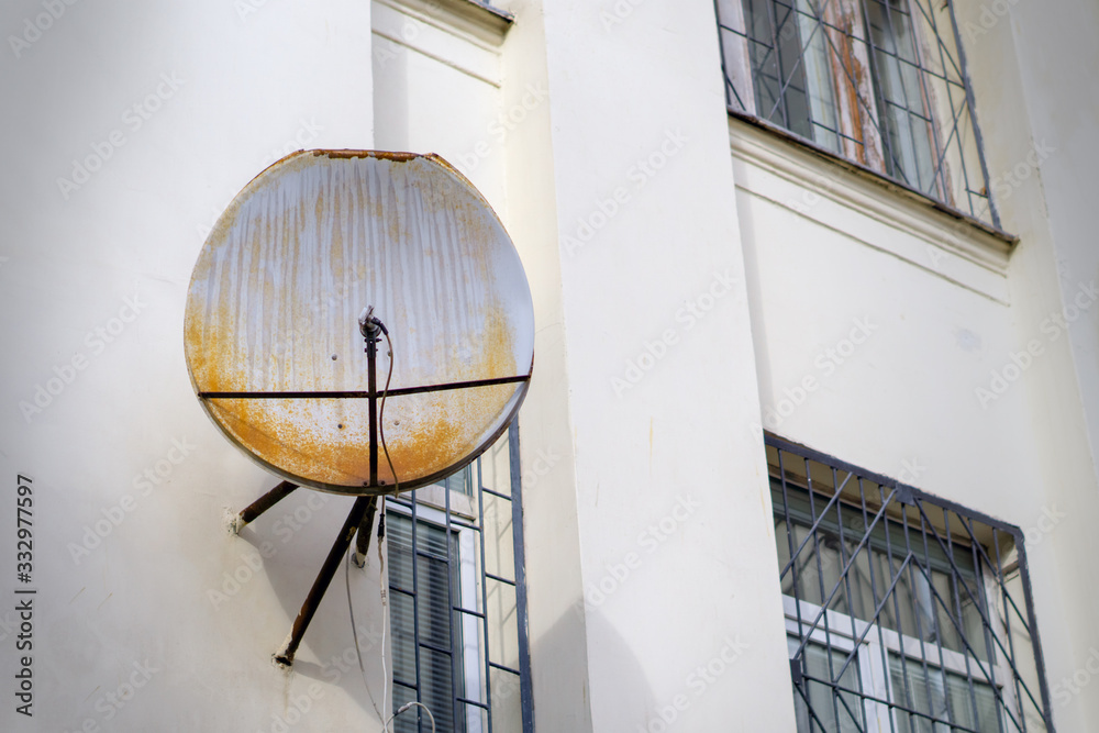 old dish for satellite tv. end of the era of satellite television ...