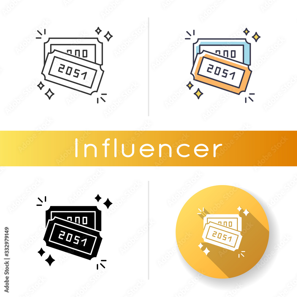 Raffle icon. Lottery winner ticket with numbers. Gambling competition ...