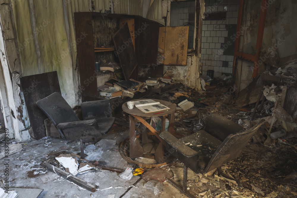 Urbex, urban exploration, old abandoned dutch factory. Stock Photo ...