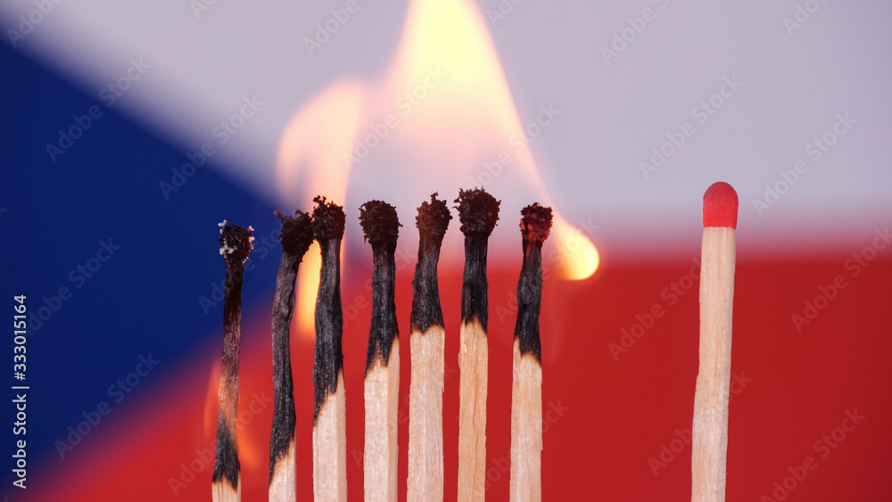 Coronavirus outbreak, social distancing concept in Czech Republic ...