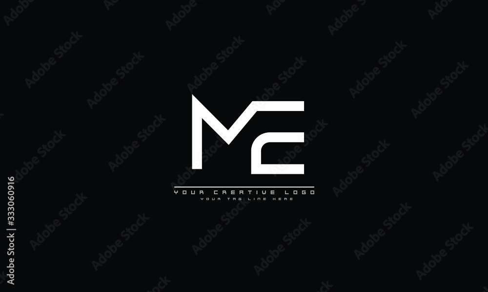ME EM abstract vector logo monogram template Stock Vector | Adobe Stock