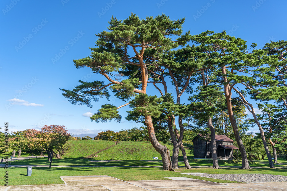 Goryokaku park, A star shaped fort park in Hakodate city, Hokkaido ...
