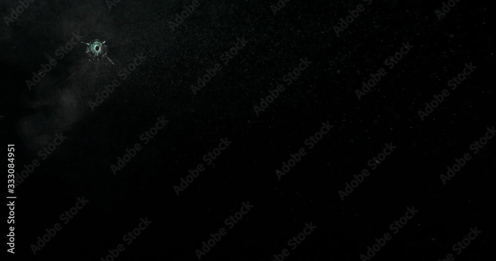 Broken cracks glass fracture effect texture isolated abstract black ...