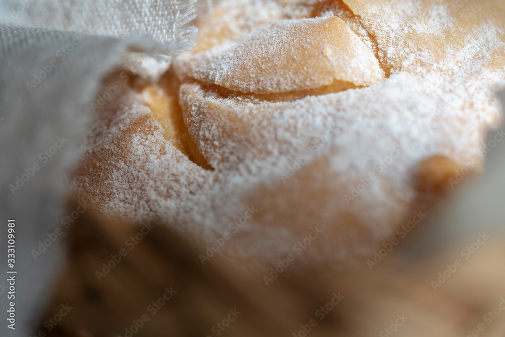crust and pattern of homemade artisanal wholewheat bread Stock Photo ...