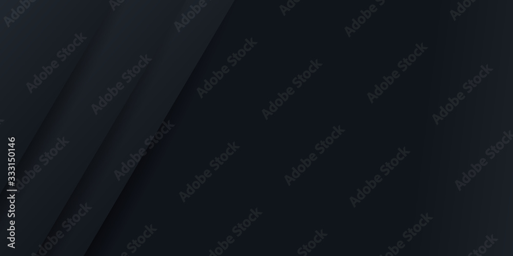 Abstract black light shapes and solid black background for presentation ...