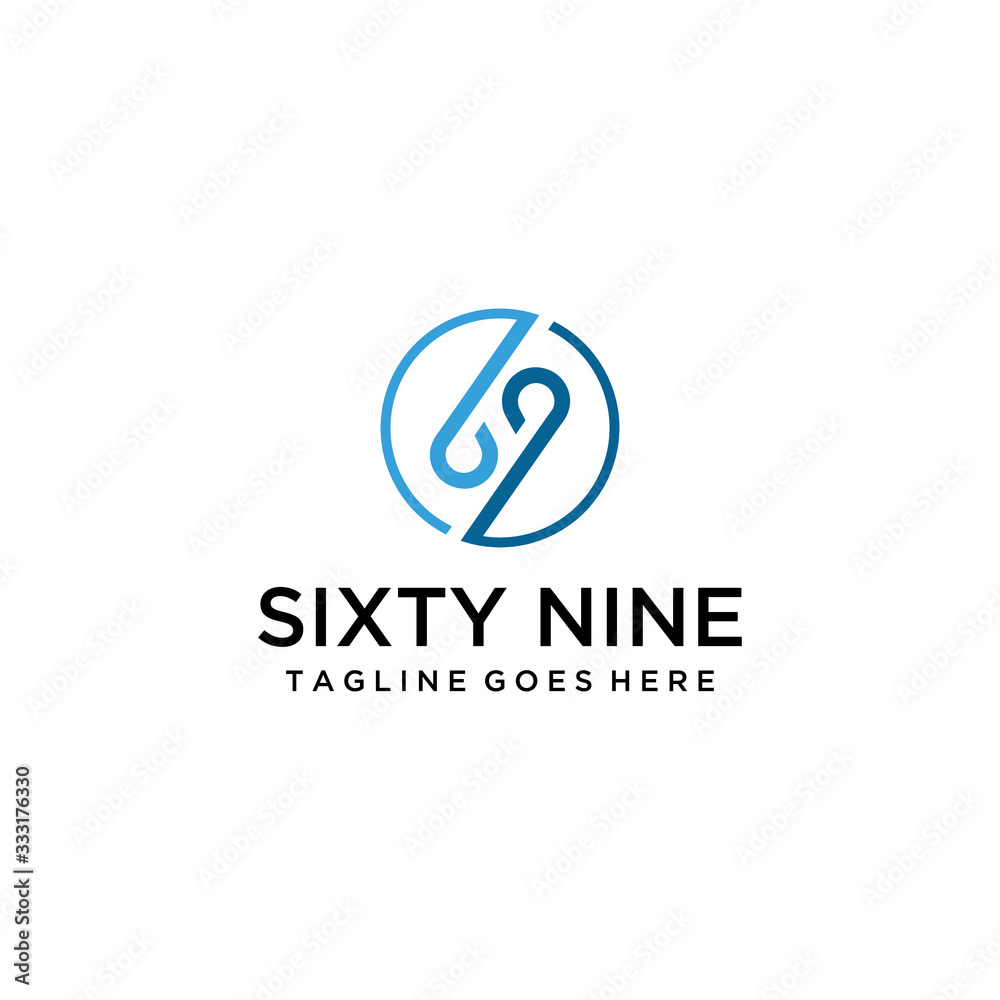 Creative number 69 logo that looks elegant and join in logo design ...
