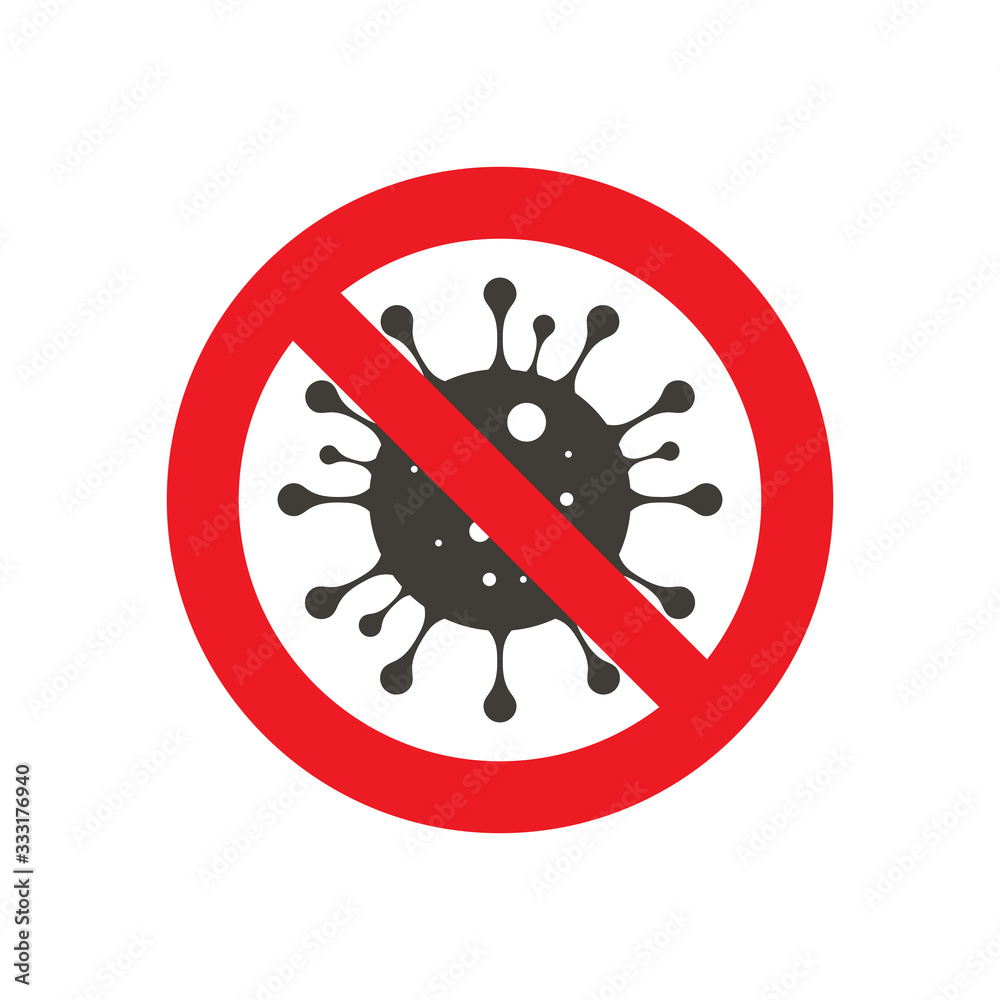 Sign caution coronavirus Stock Vector | Adobe Stock