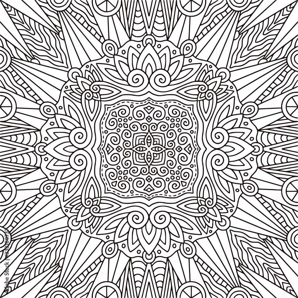 Coloring book page design Stock Vector | Adobe Stock