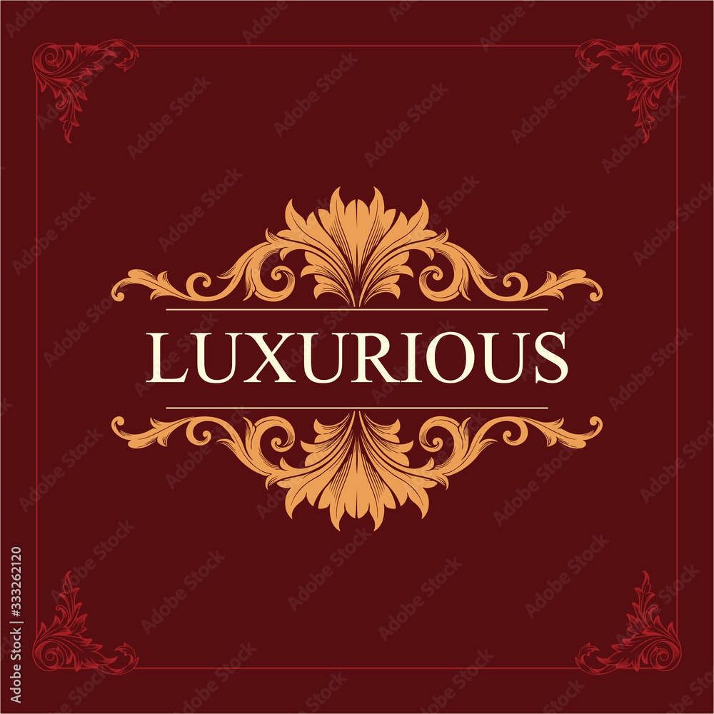 Logo Luxurious Vector Illustrations Elegant Stock Vector | Adobe Stock