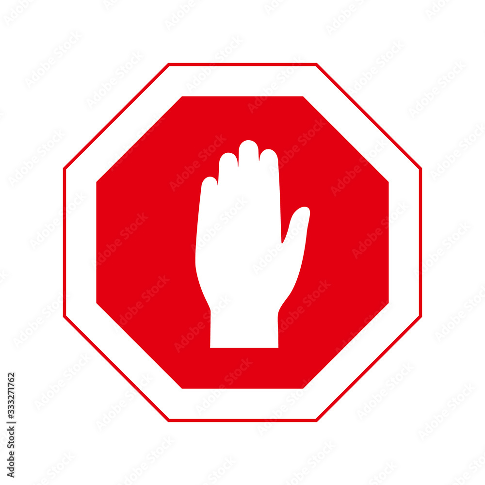 Stop sign. Infographic element. Vector illustration. Stock Vector ...