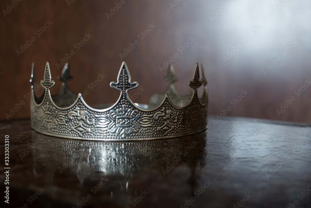 Vintage royal crown for man, jewellery. Concept of power and wealth ...