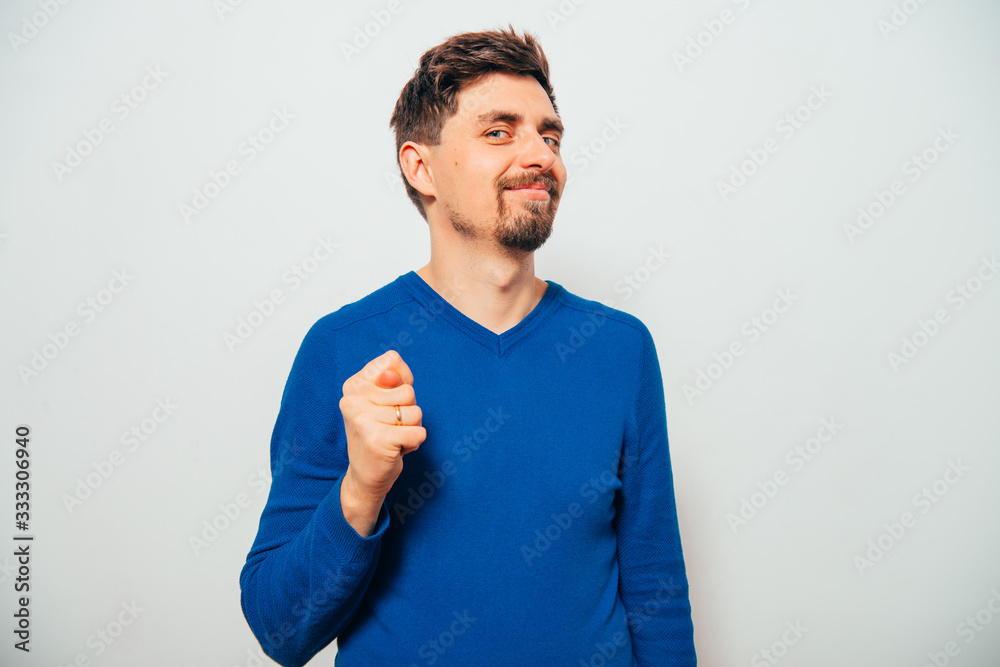 Closeup portrait man giving thumb, finger fig gesture you are going to ...