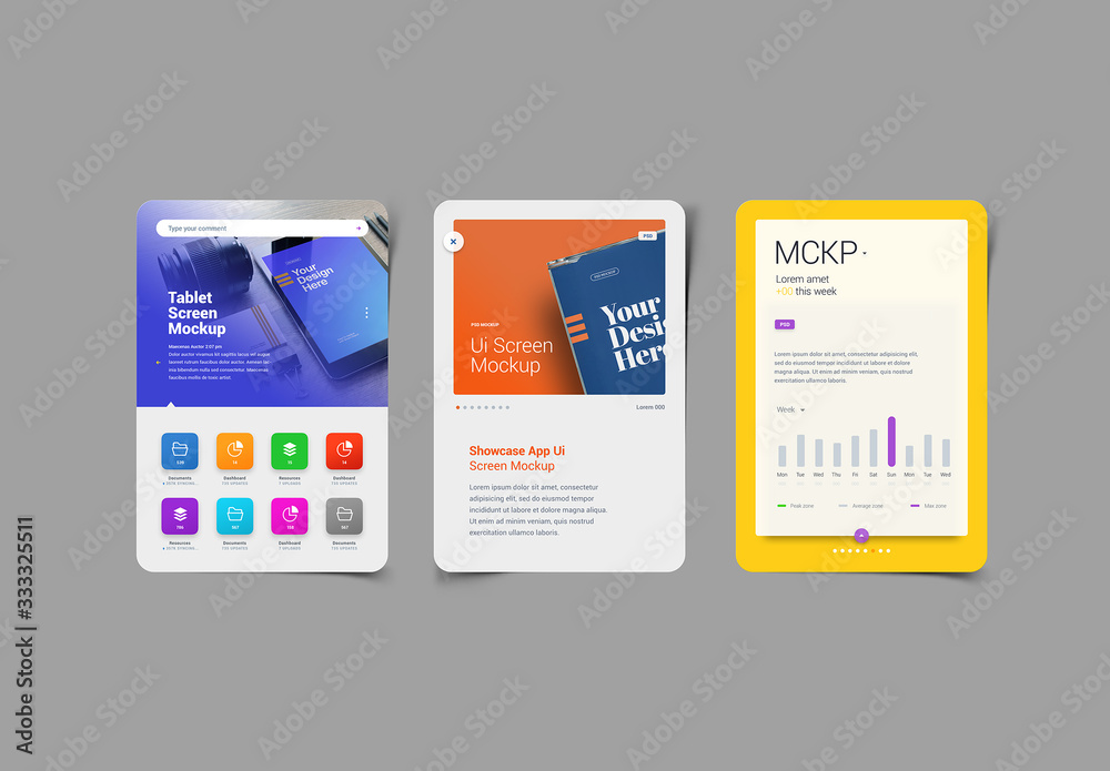 Presentation Showcase Mockup Stock Template | Adobe Stock