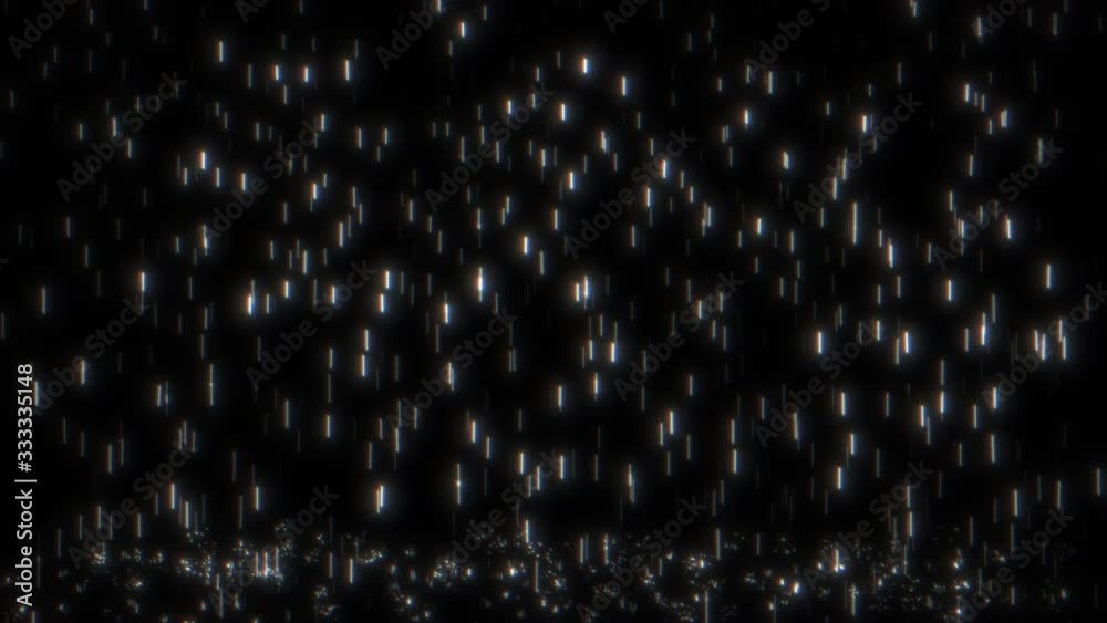 Glowing Monochromatic Rain Floor Background Loop Stock Video | Adobe Stock