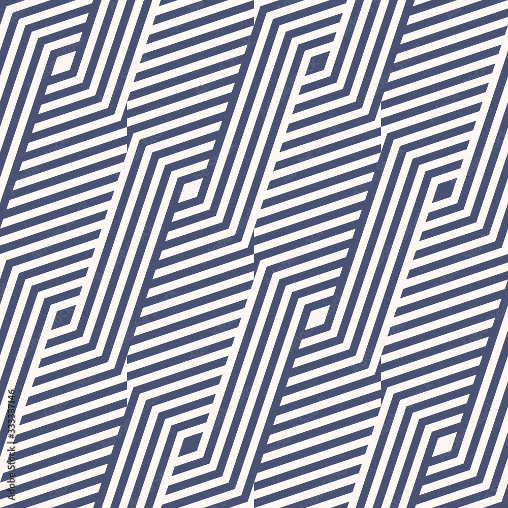 Vector geometric lines seamless pattern. Modern texture with diagonal ...