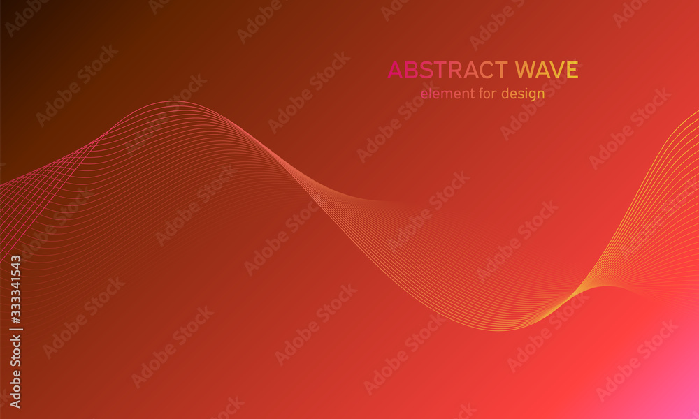 Abstract wave element for design. Digital frequency track equalizer ...
