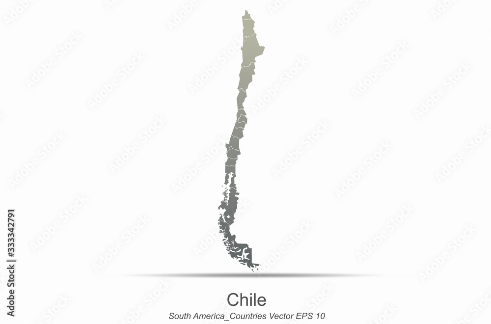 Vetor de chile map. south america map. south american countries map ... Vetor de chile map. south america map. south american countries map ...