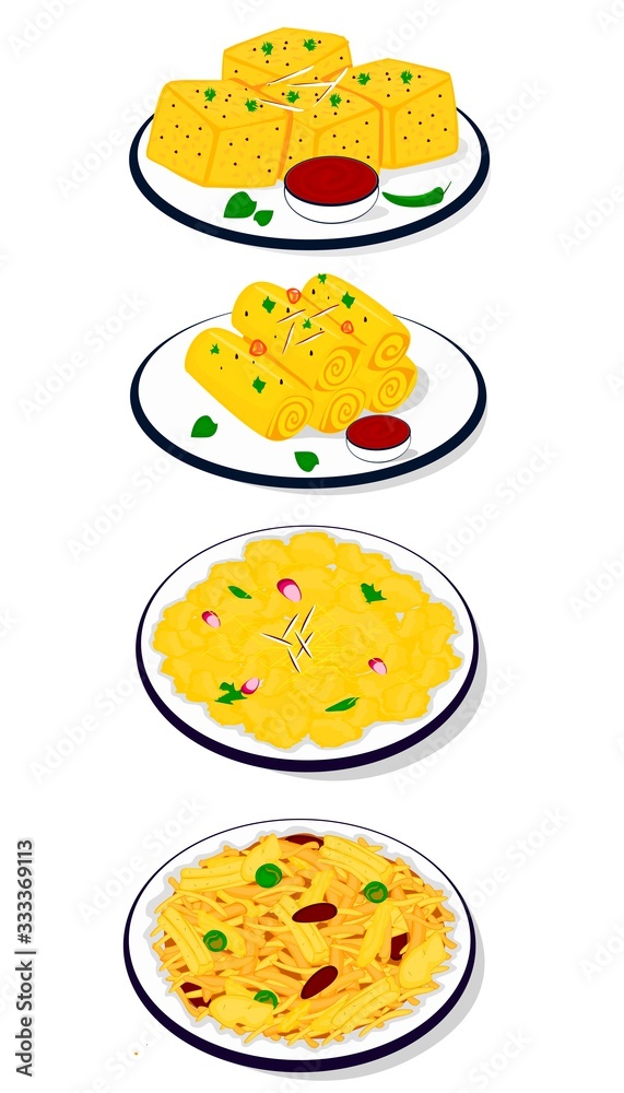 Namkeen Farsan,Khaman,Chivda,Dhokla,Khandvi,Sev Khamani indian snacks ...