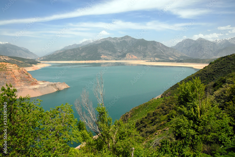 Lake Charvak. Chimgan Mountains (Chatkal Range, West Tien-Shan ...