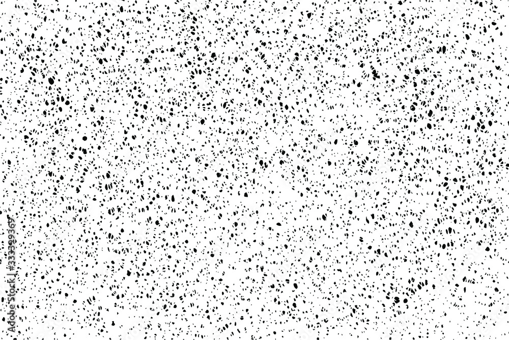 Grunge texture of a surface dotted with dots of different shapes, grit ...