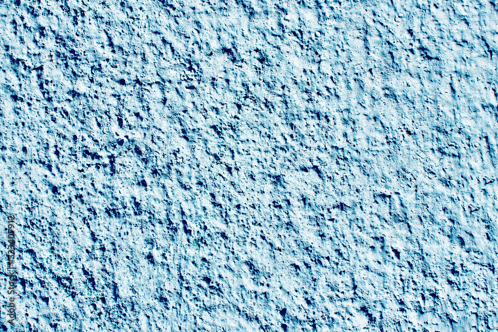 Blue paint stucco wall background. House exterior design texture ...